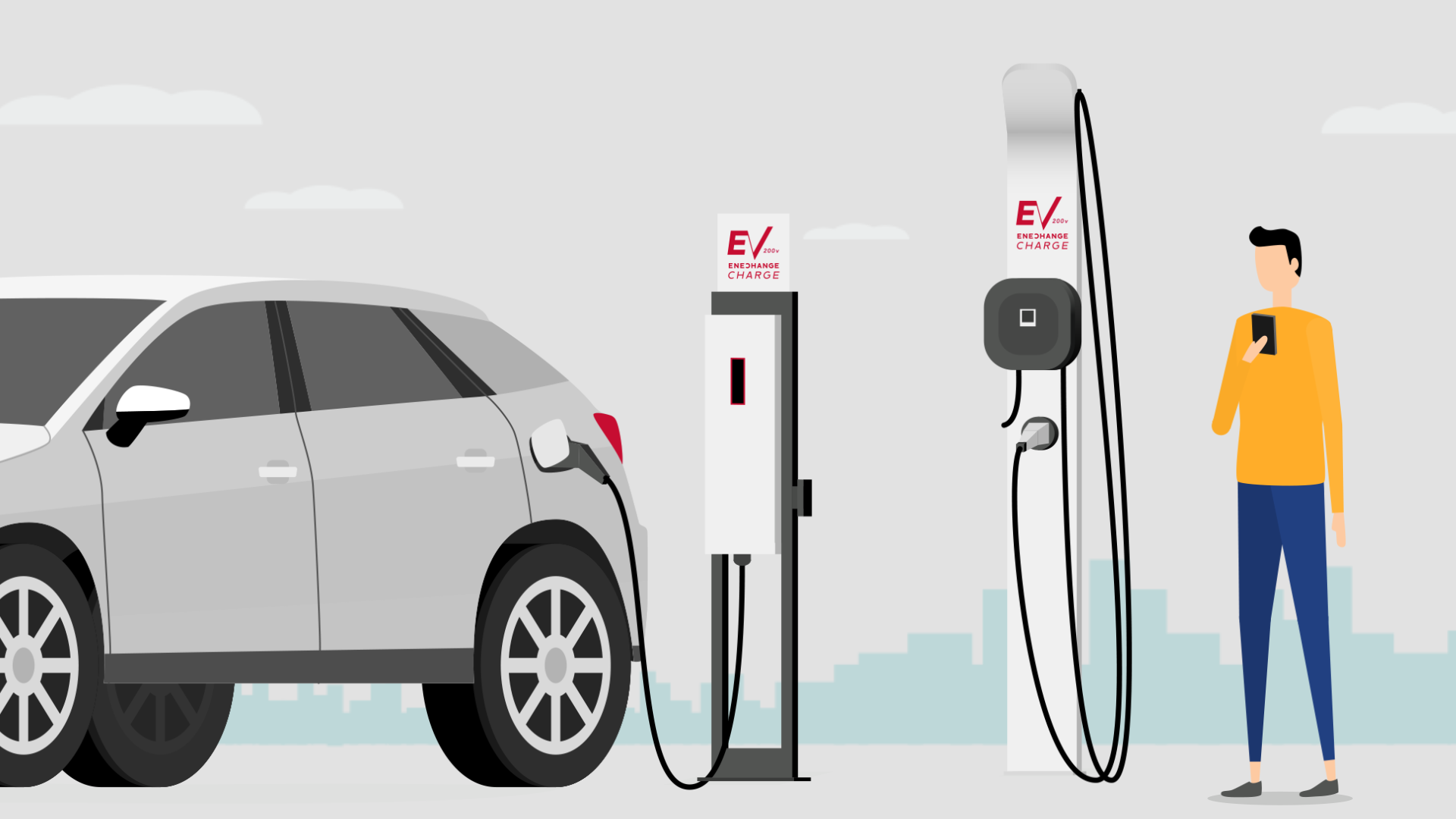 ENECHANGE株式會社公司「ENECHANGE EV 充電服務介紹影片」 – 動畫製作 Nabe Design【東京淺草】